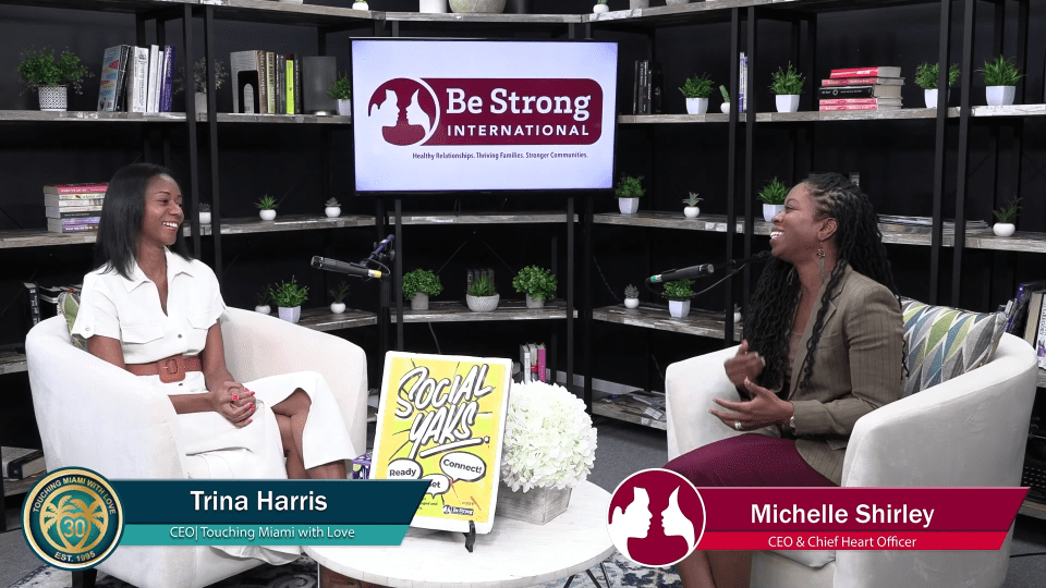 The BeStrong Intl. Show: Host Michelle Shirley and guest, Trina Harris ...