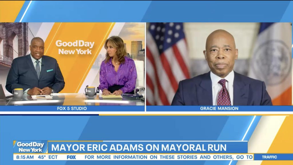 Controversial New York mayor confronted by NFL host