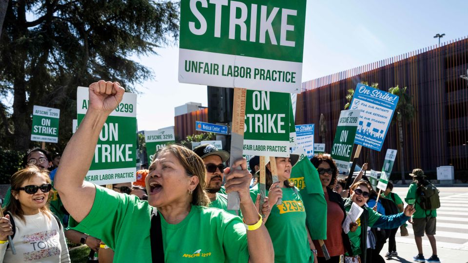 Thousands of University of California workers go on strike alleging ...