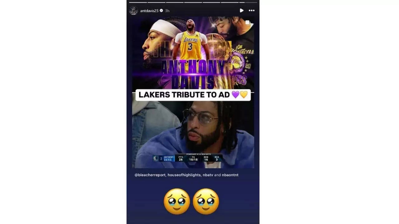 Why Did Los Angeles Lakers Tribute Video Hit Anthony Davis So Hard? His ...