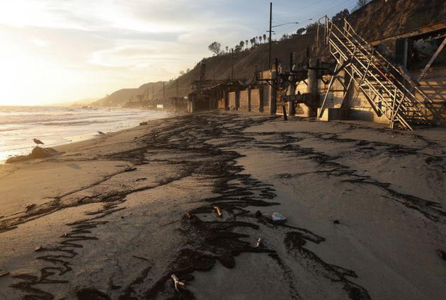 Wildfire Debris Washing Up On Los Angeles Beaches Causes Alarm