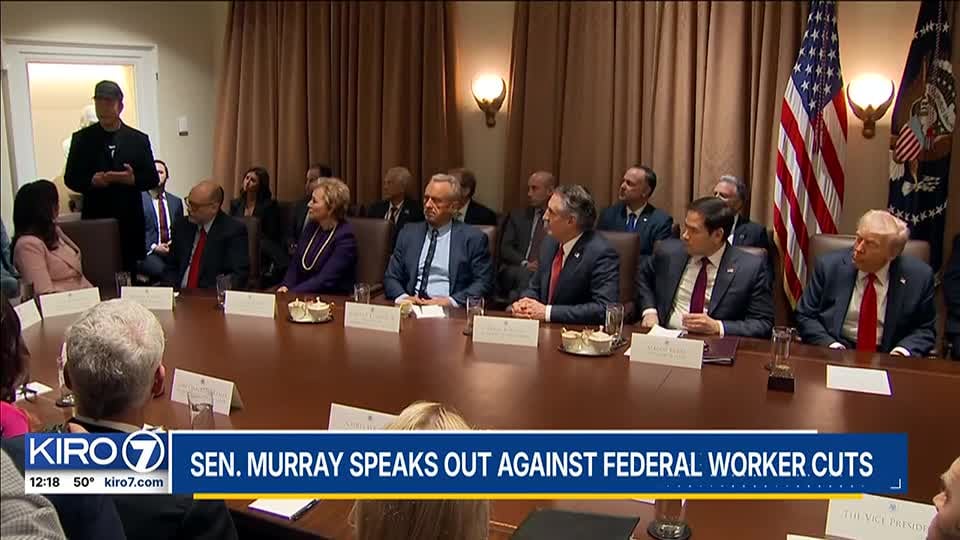 VIDEO: Sen. Murray speaks out against federal worker cuts