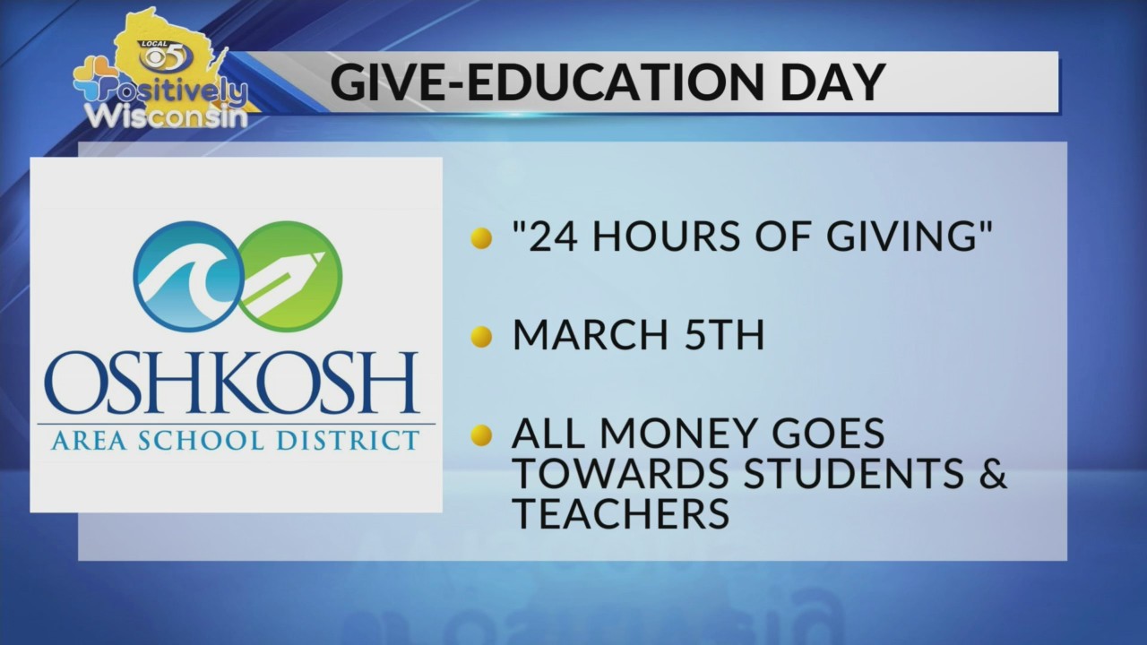 Oshkosh Area School District to hold "24 hours of giving" to support ...
