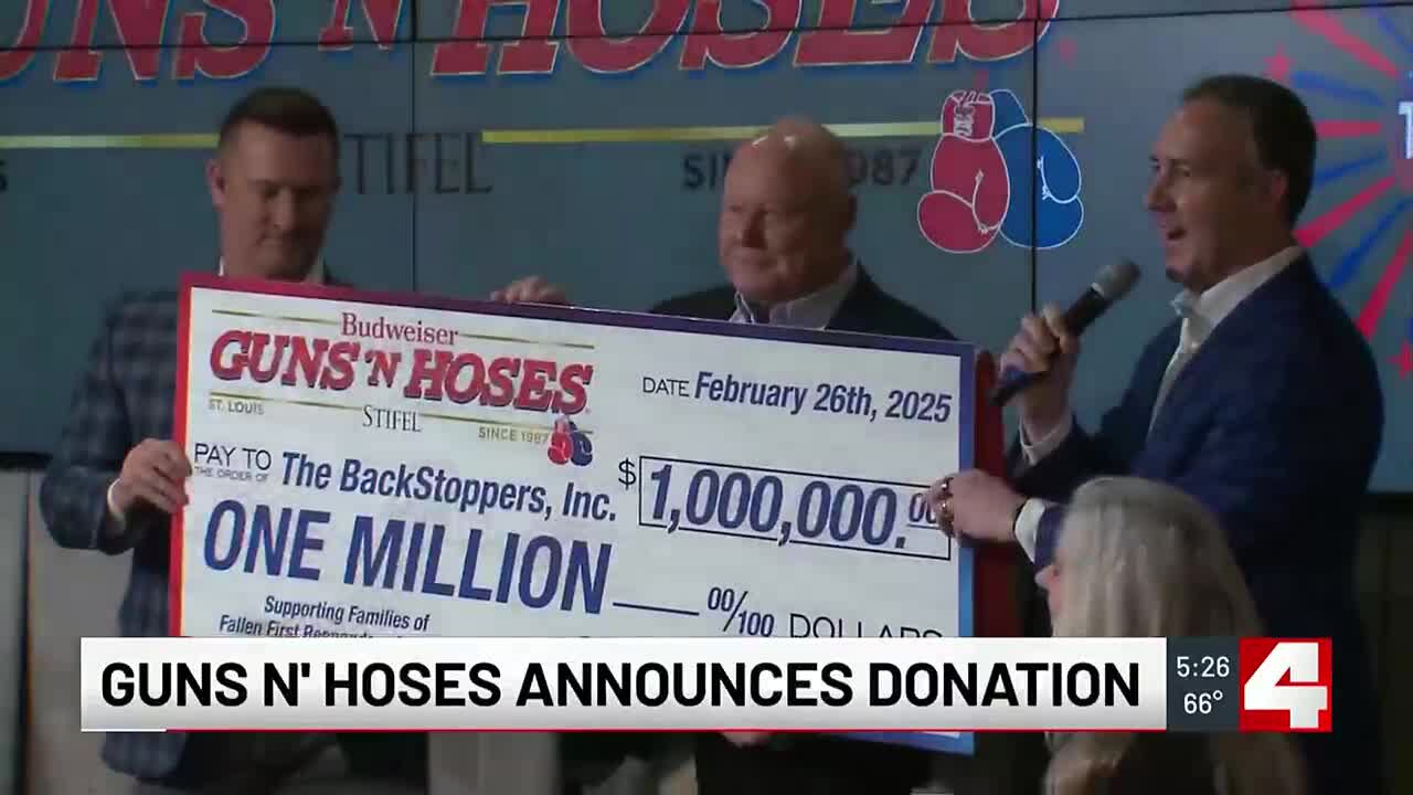 Backstoppers received million dollar check from Guns N’ Hoses