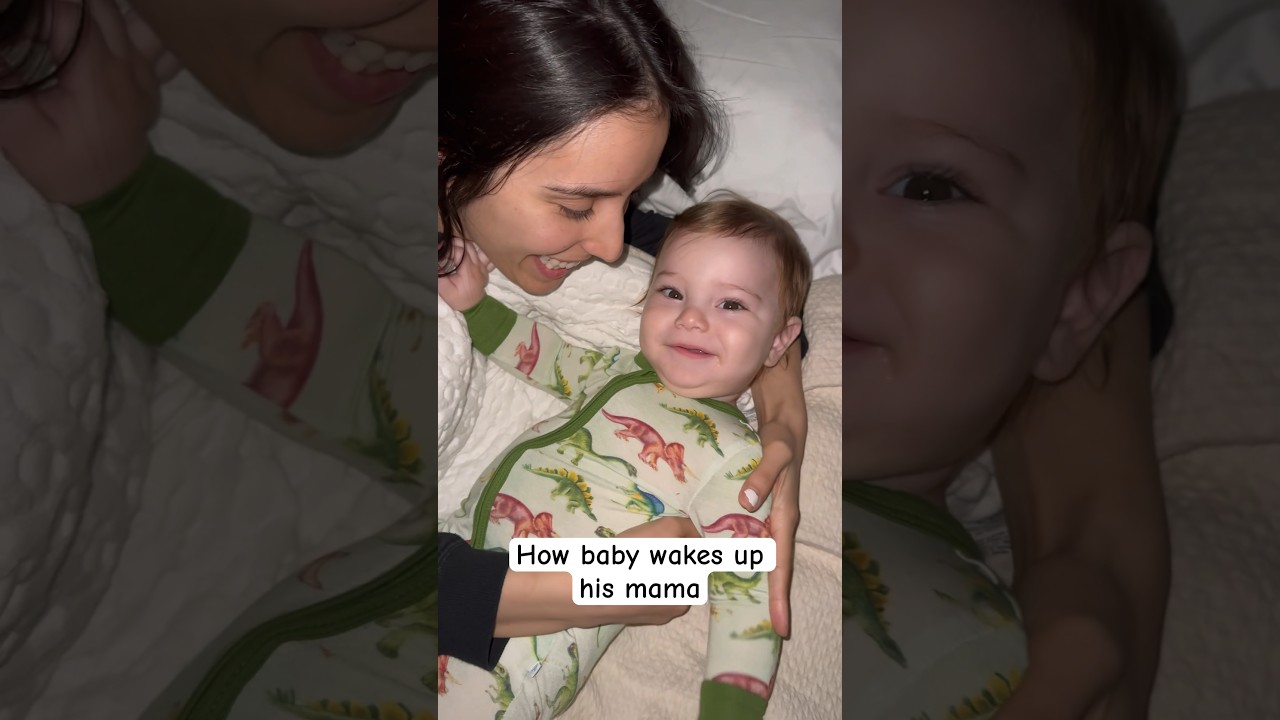 "Son’s So Happy to Wake Up Mom, Such a Sweet Moment"