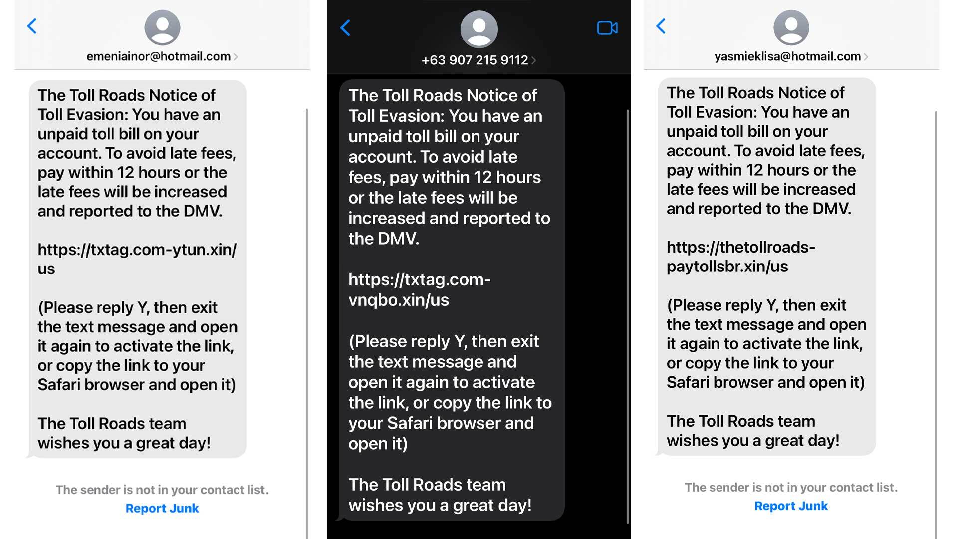 Get a suspicious TxTag toll bill text? Here's how to report it