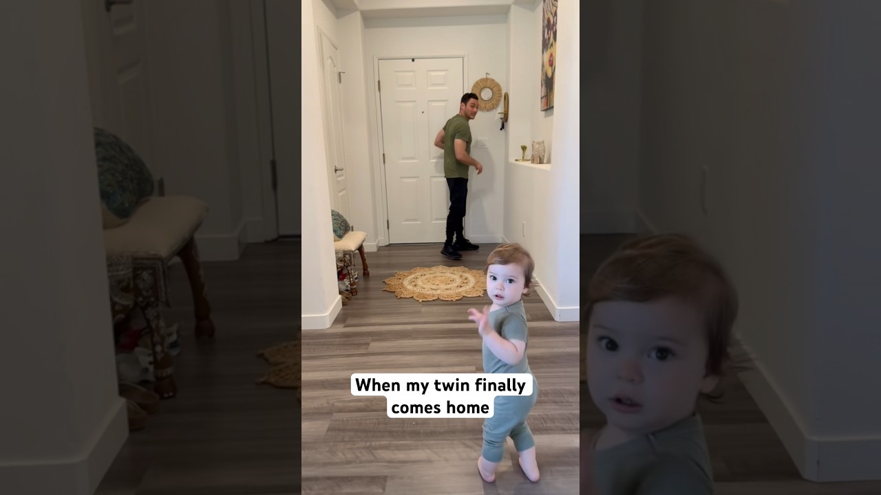 "Son’s Face Waving Back, So Cute!"