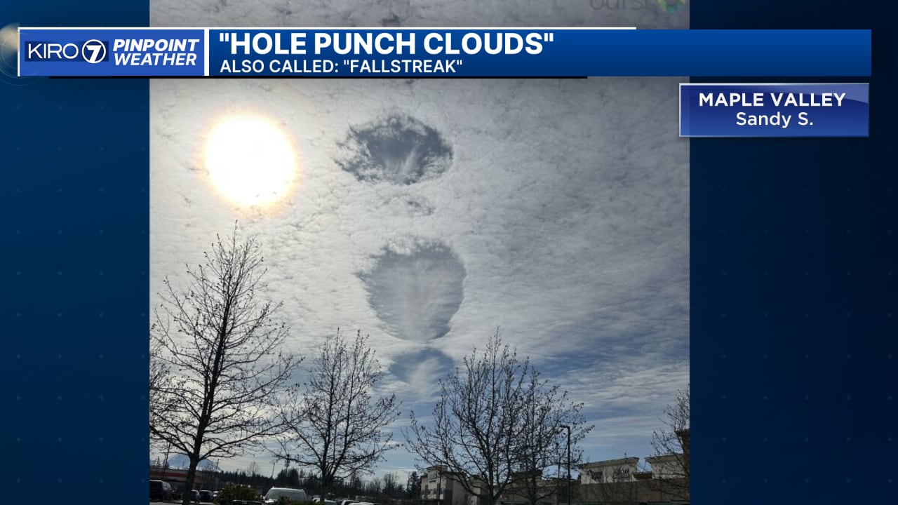 What are ‘hole punch clouds’ and where do they come from