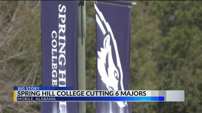 Spring Hill College president says low enrollment, budget cuts led to dropped majors