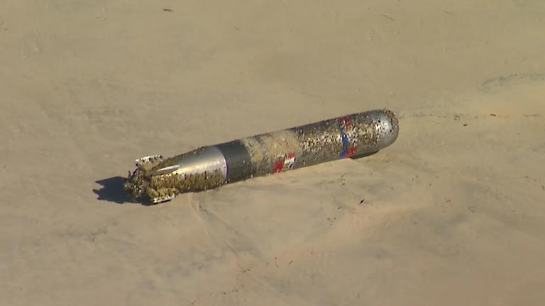 Practice torpedo missing since ADF drill removed from Main Beach on ...