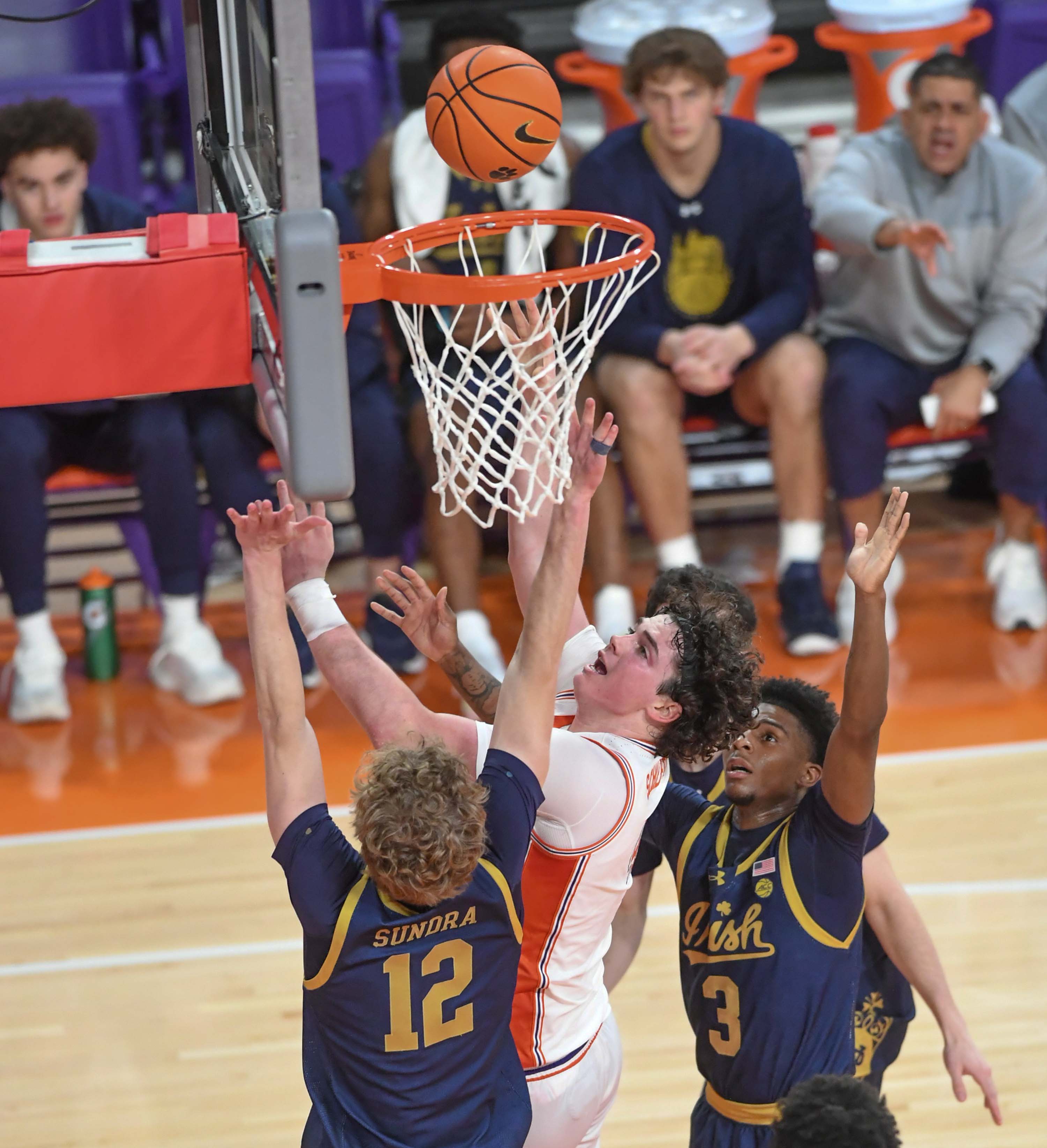 Clemson basketball vs Notre Dame final score: Tigers, Ian Schieffelin ...