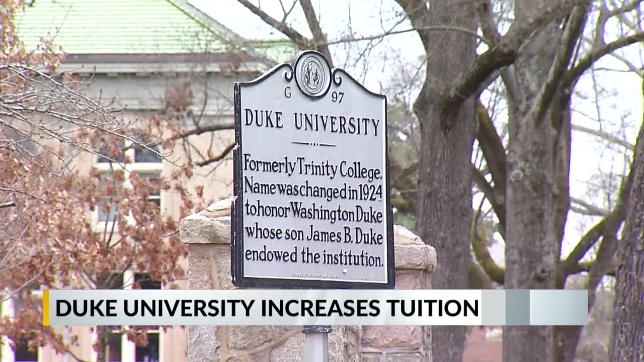 Duke University increases tuition