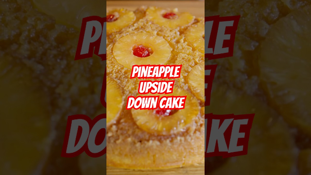 Grill pineapple upside down cake for rich, smoky sweetness