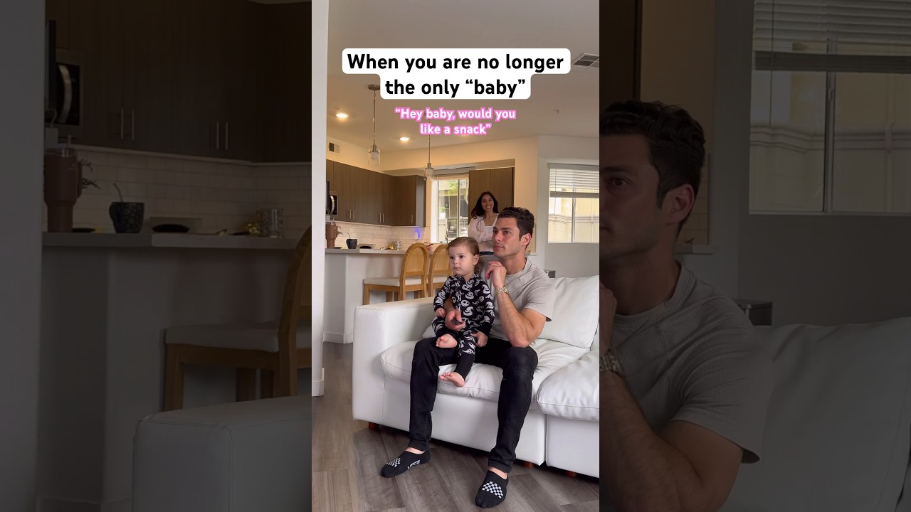 See how this child adjusts to no longer being the only baby