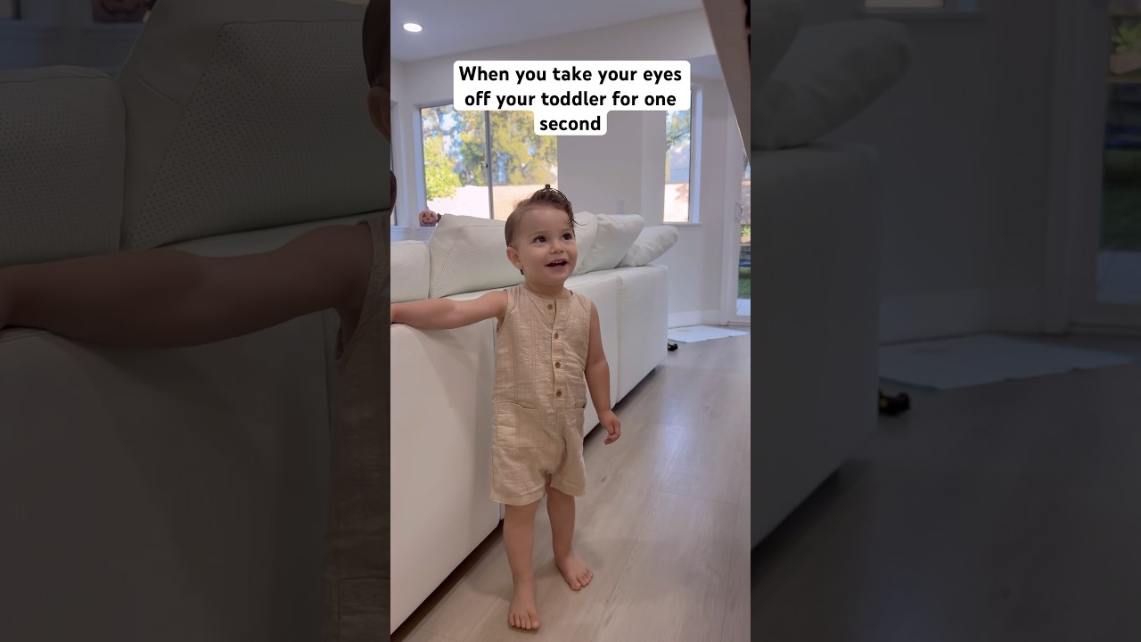 Watch what happens when you take your eyes off your toddler for one second