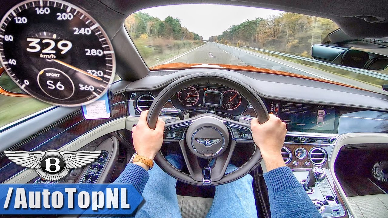 2019 Bentley Continental GT W12 – 329KM/H op de Autobahn! | AutoTopNL