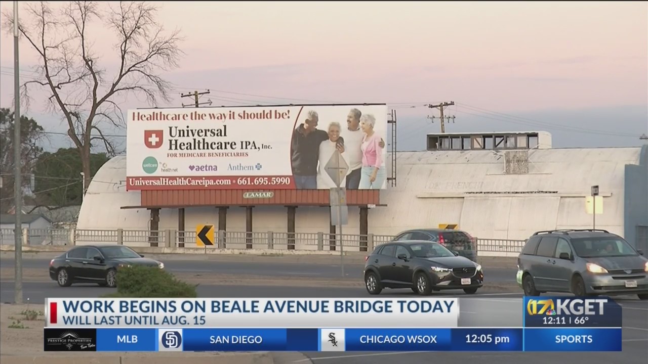 Work begins on the Beale Avenue bridge