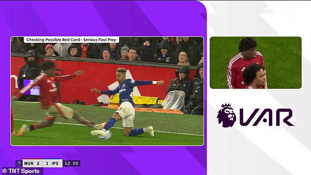 Man United 3-2 Ipswich: Ruben Amorim's 10-men edge out five-goal ...