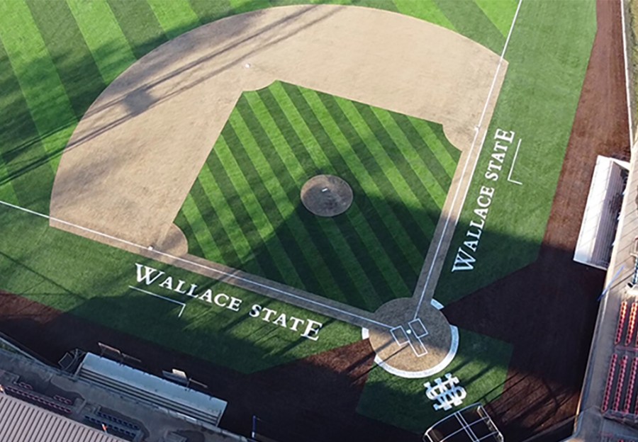 New turf installed at Wallace State baseball field