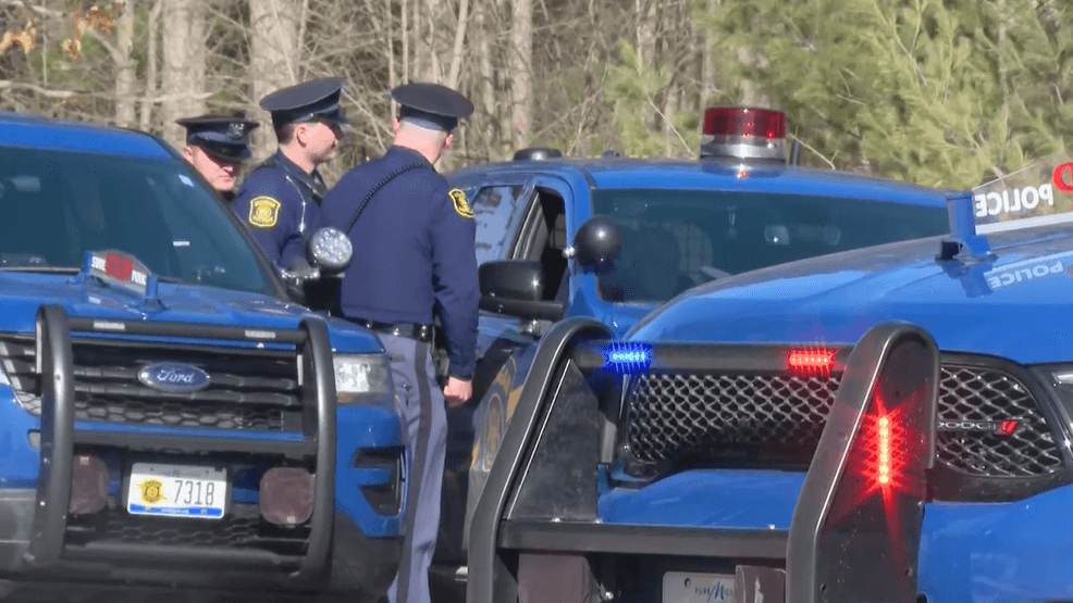 Michigan State Police forensic team at Otsego County home