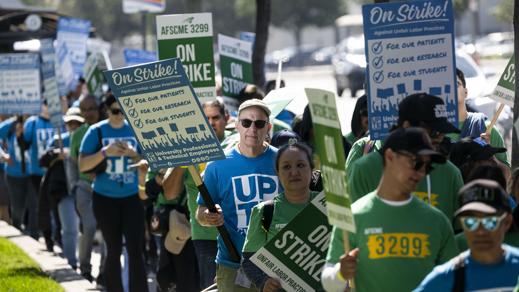 Thousands of University of California workers go on strike alleging ...