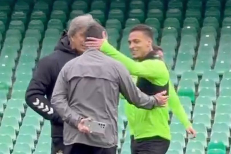 Antony celebrates with Real Betis team-mate after Man Utd flop's red ...