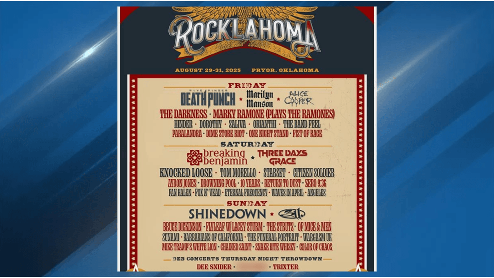 Rocklahoma 2025 tickets go on sale Feb. 28 with lineup including ...