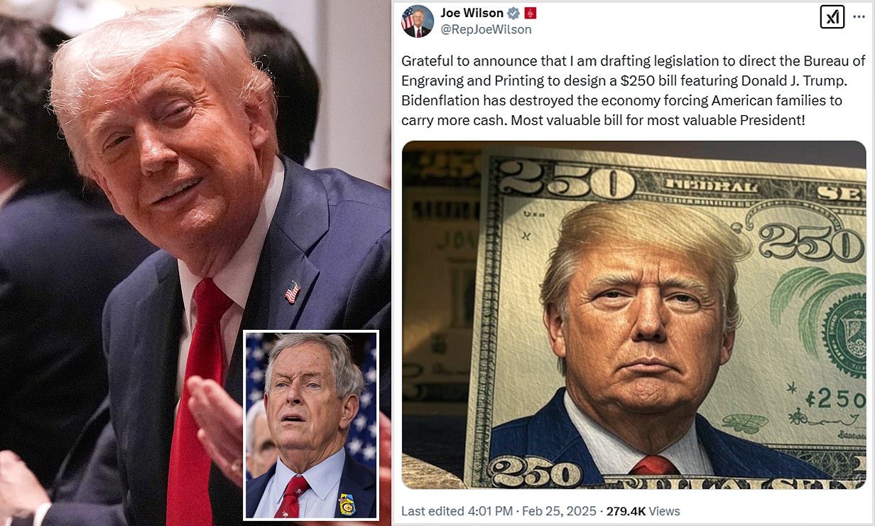 Republicans launch bid to put Donald Trump's face on new $250 bill