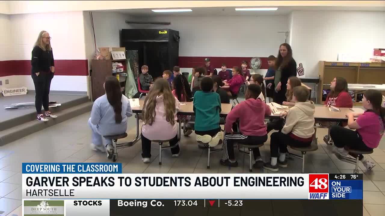 FE Burleson fourth graders explore civil engineering with Garver