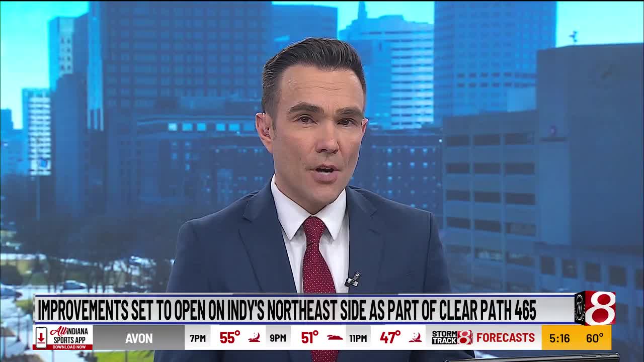 Improvements set to open on Indy's northeast side as part of Clear Path 465