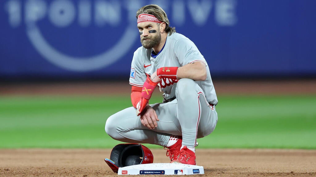 Bryce Harper hit by pitch, exits Philadelphia Phillies-Toronto Blue ...
