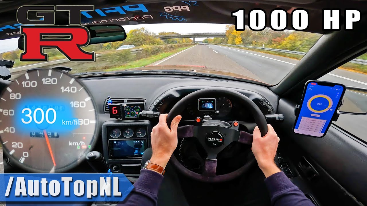 1000HP Nissan GTR R32 Hits 300KM/H on the Autobahn | No Speed Limit POV