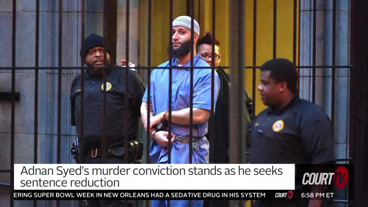 Adnan Syed: Murder Conviction Stands As He Seeks Reduced Sentence