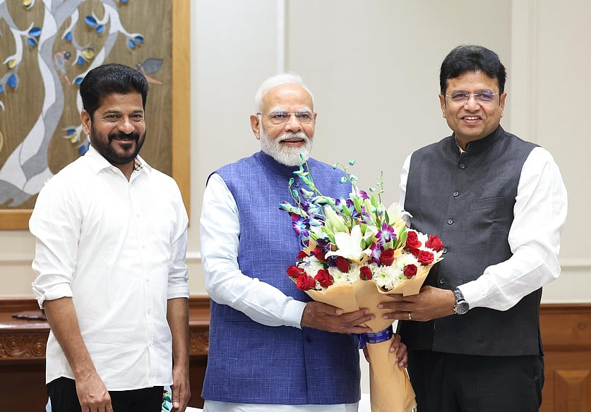 PM Modi urges CM Revanth Reddy to clear pending issues on central ...