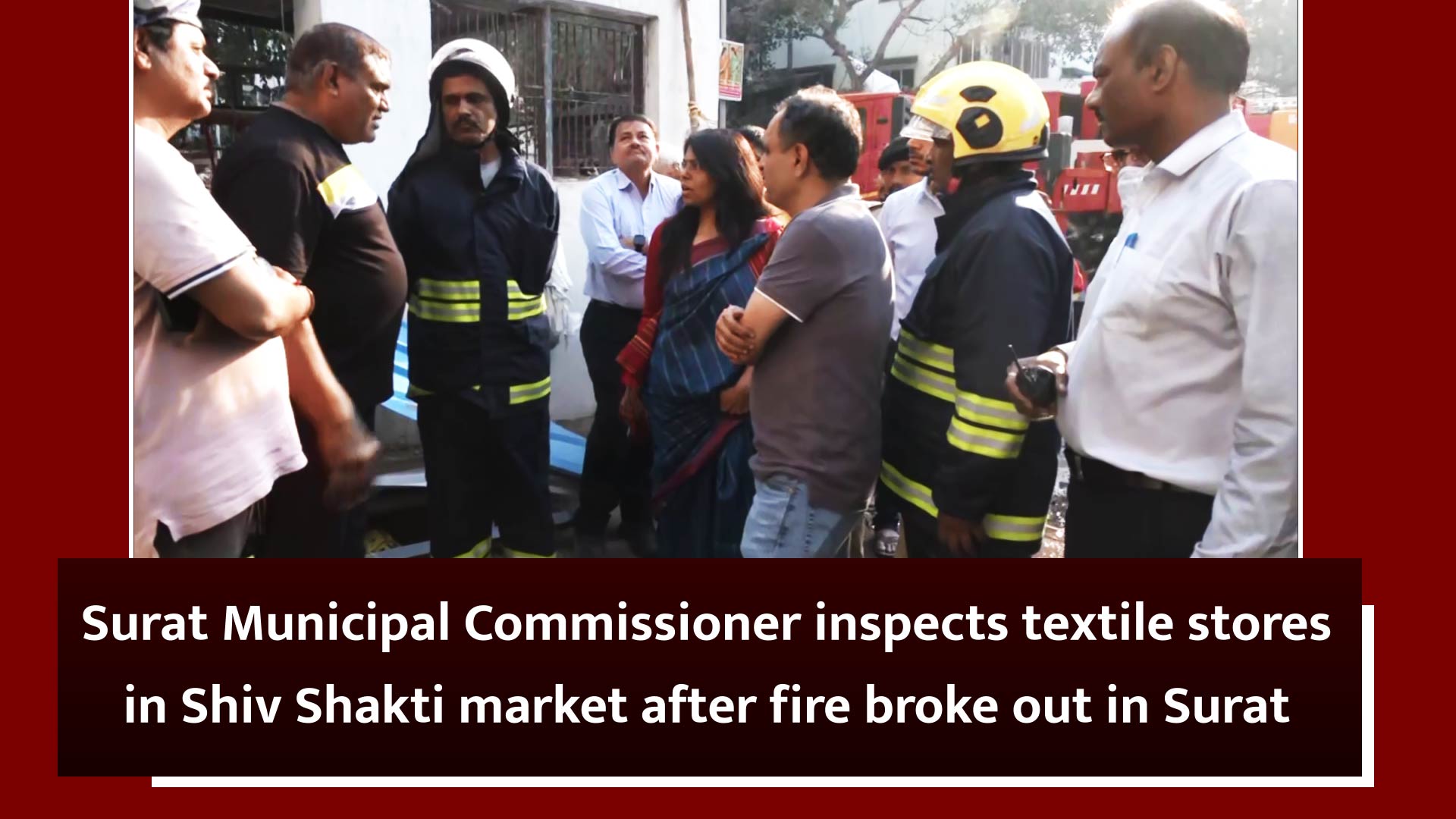 Surat Municipal Commissioner inspects textile stores in Shiv Shakti ...