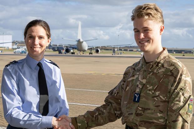 RAF Brize Norton personnel learning to fly