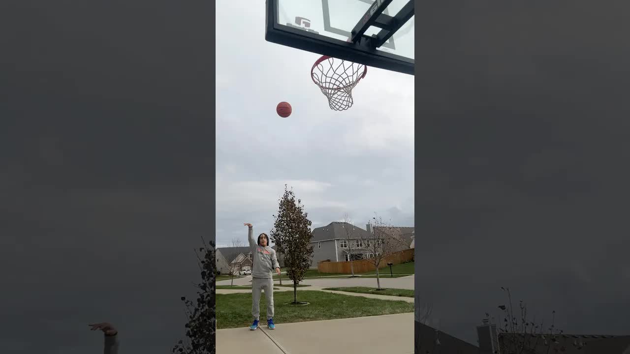 Basketball Shot Challenge: From Normal Hoop to Mini Hoop