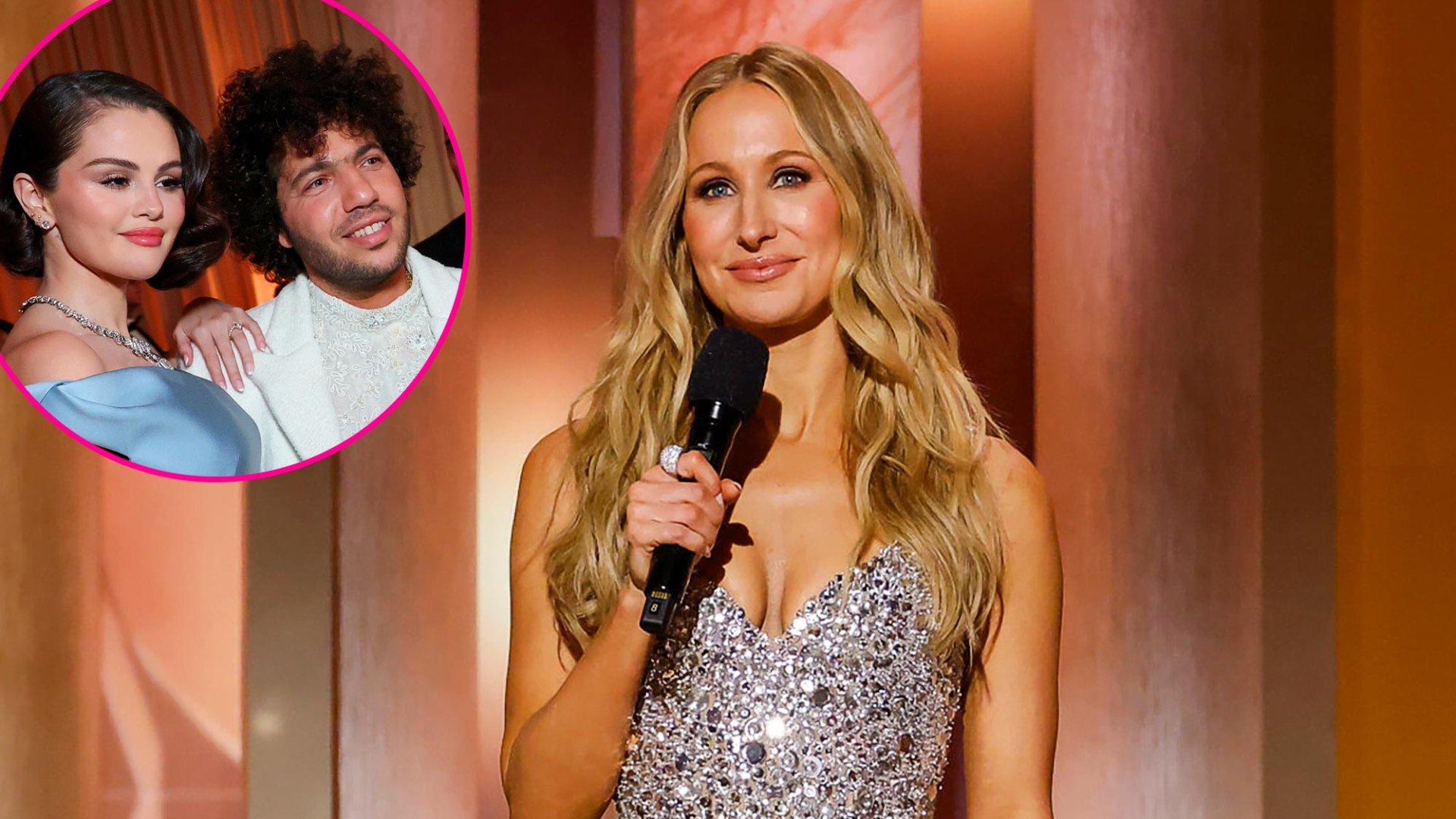 Nikki Glaser Got Permission From Benny Blanco for Selena Gomez Globes Joke