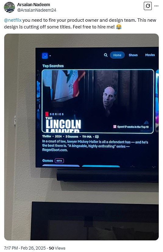 Netflix fans vow to unsubscribe after streamer makes layout changes