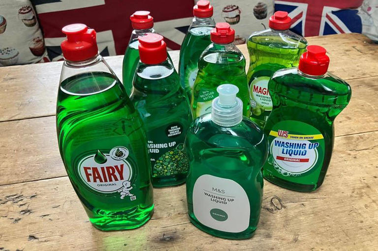 I compared Fairy washing-up liquid to seven supermarket brands and a ...