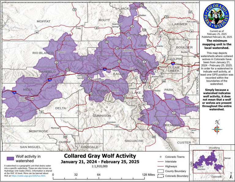 New map shows wolves spreading toward Colorado’s borders