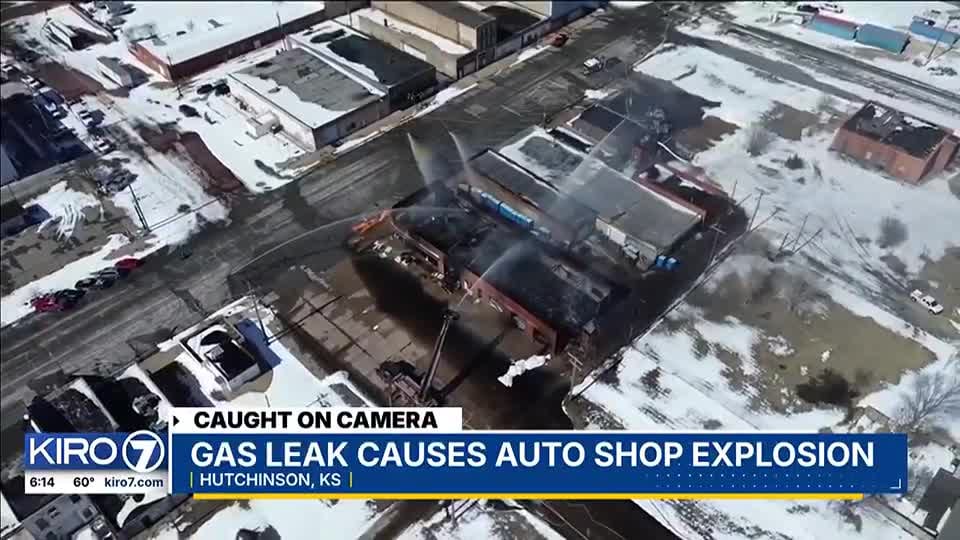 VIDEO: Gas Leak Causes Auto Shop Explosion
