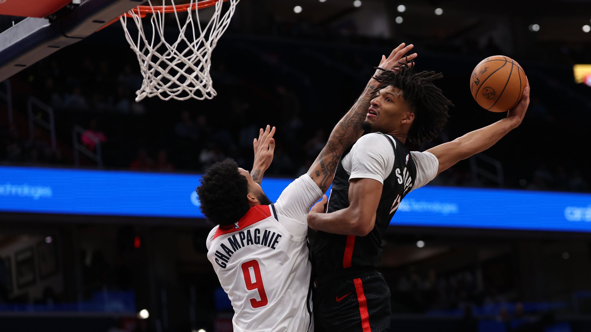 Sharpe Gets Career High, Blazers Beat Wizards 129-121
