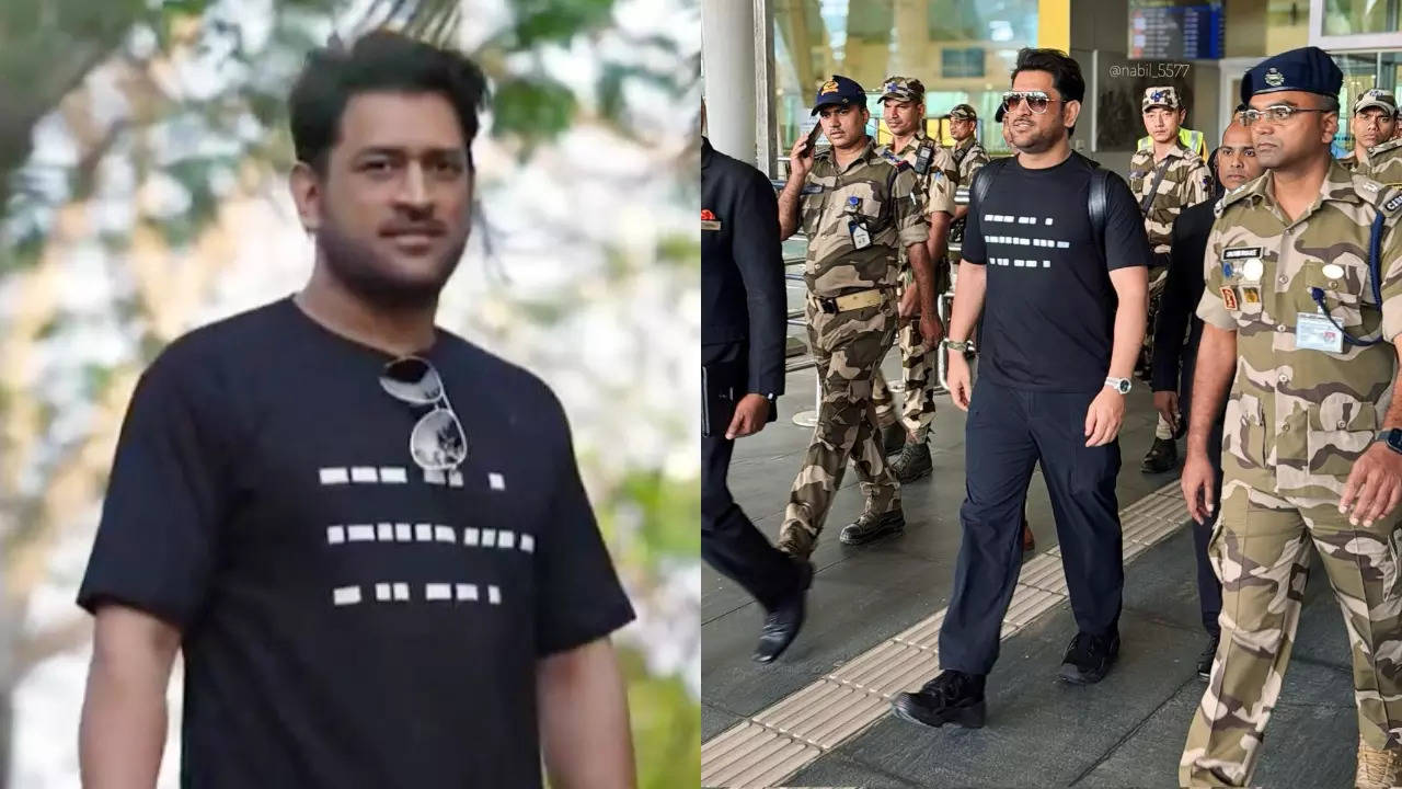 One last time: MS Dhoni’s stylish Morse code t-shirt fuels speculation
