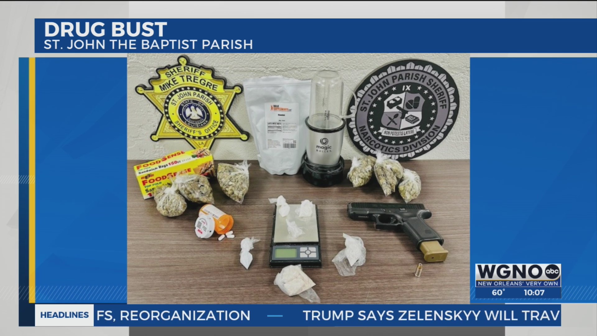 Three arrested in LaPlace fentanyl lab drug bust