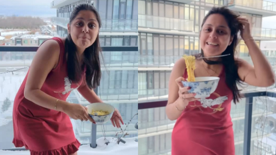 Indian techie in Toronto tries freezing Maggi challenge at -17 degrees ...