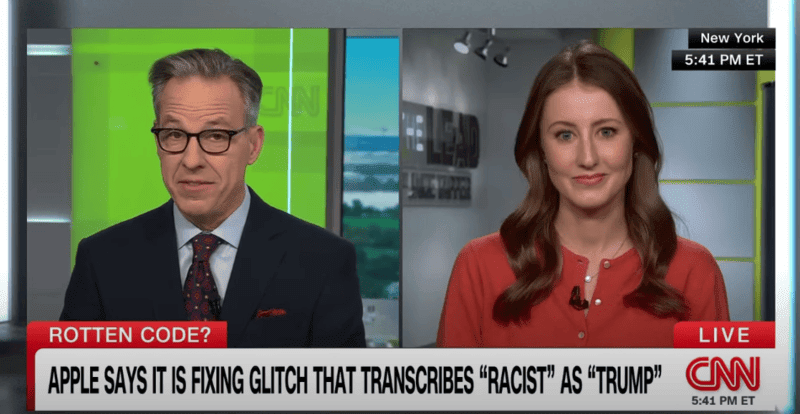'Fishy glitch': CNN’s Jake Tapper doubts iPhone ‘bug’ replaced ‘racist ...