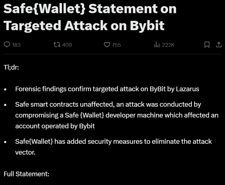 Bybit hack forensics show SafeWallet compromise led to stolen funds