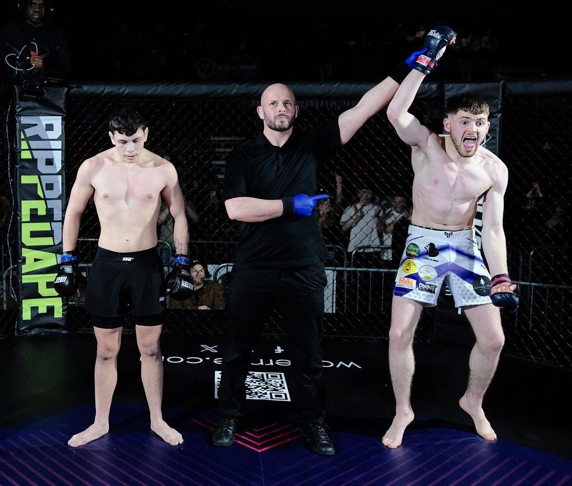 Young Mansfield MMA fighter Rhys excels in adult rules bout