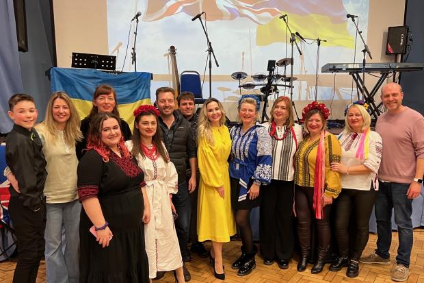 Ukrainian musicians hold concert to mark third anniversary of invasion